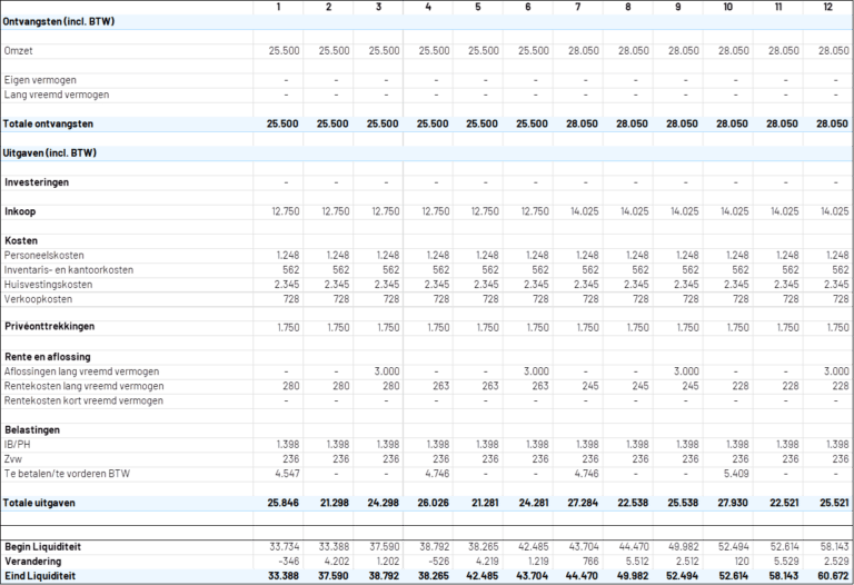 Een handig voorbeeld van een financieel plan | VBOP